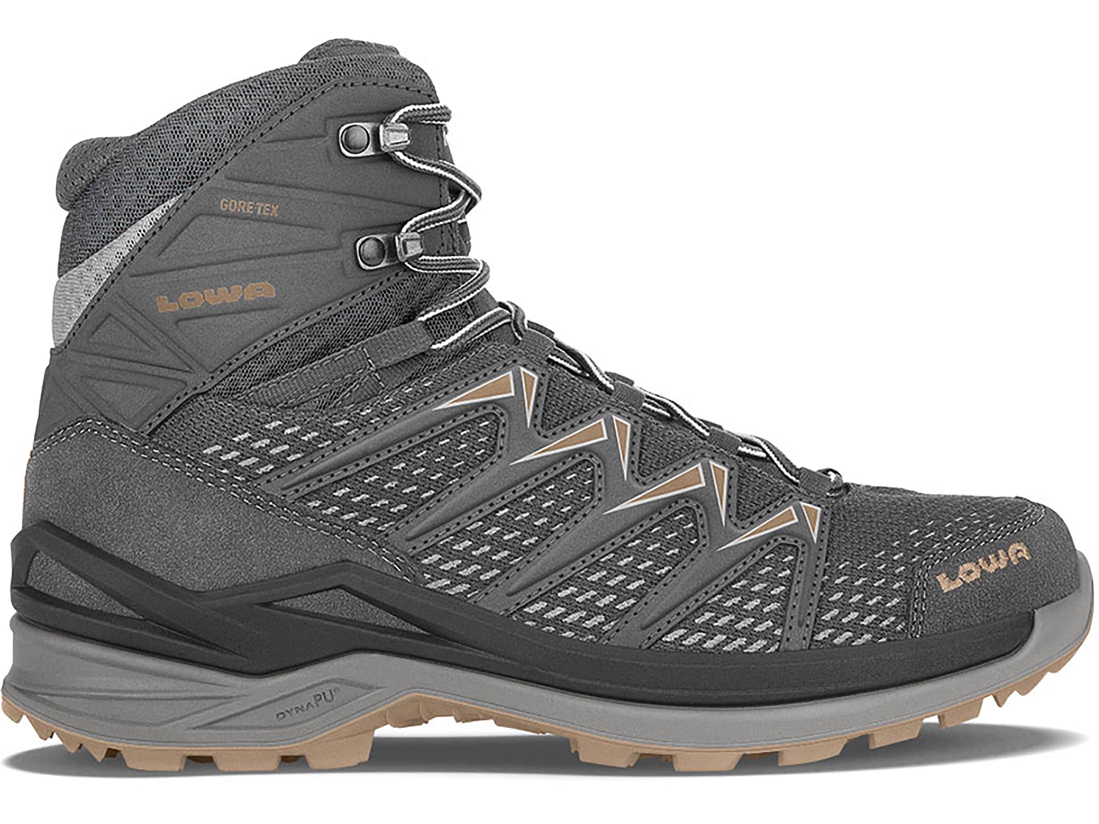 Lowa Innox Pro GTX Mid Hiking Boots Synthetic Black/Gray Men's 14 D