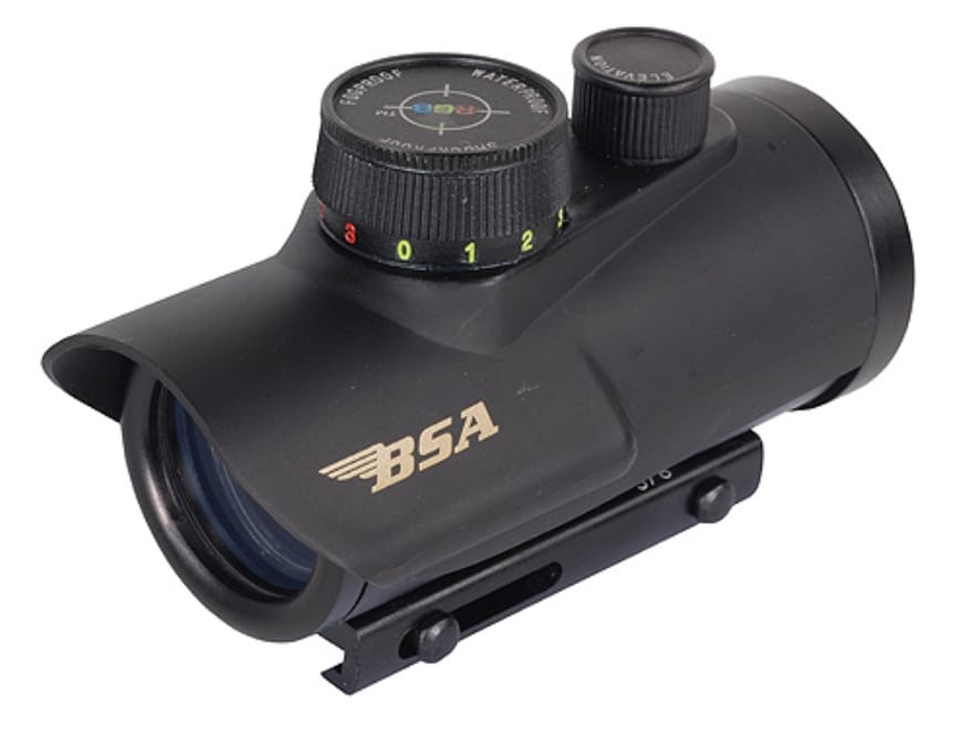 BSA Huntsman Red Dot Sight 1x 30mm 5 MOA Red, Green Blue Dot Plex