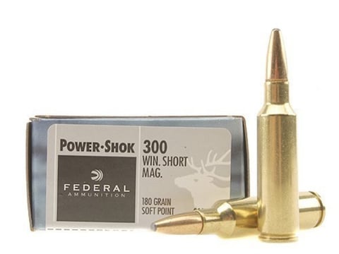 Federal Power-Shok Ammo 300 Winchester Short Mag (WSM) 180 Grain Soft