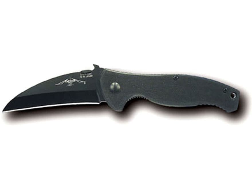 Emerson Police Sark Folding Knife 3.5 Black Hawkbill 154CM SS Blade