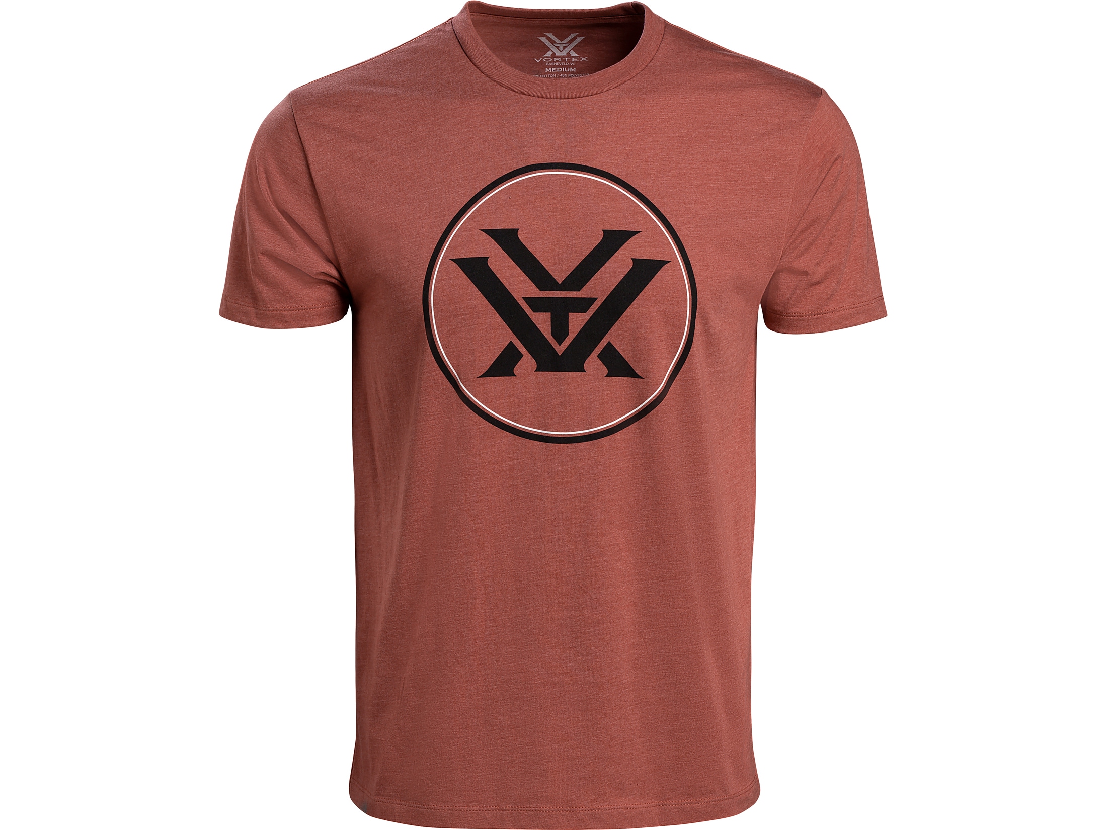 Vortex Optics Men's Center Ring Short Sleeve T-Shirt Red Clay Heather