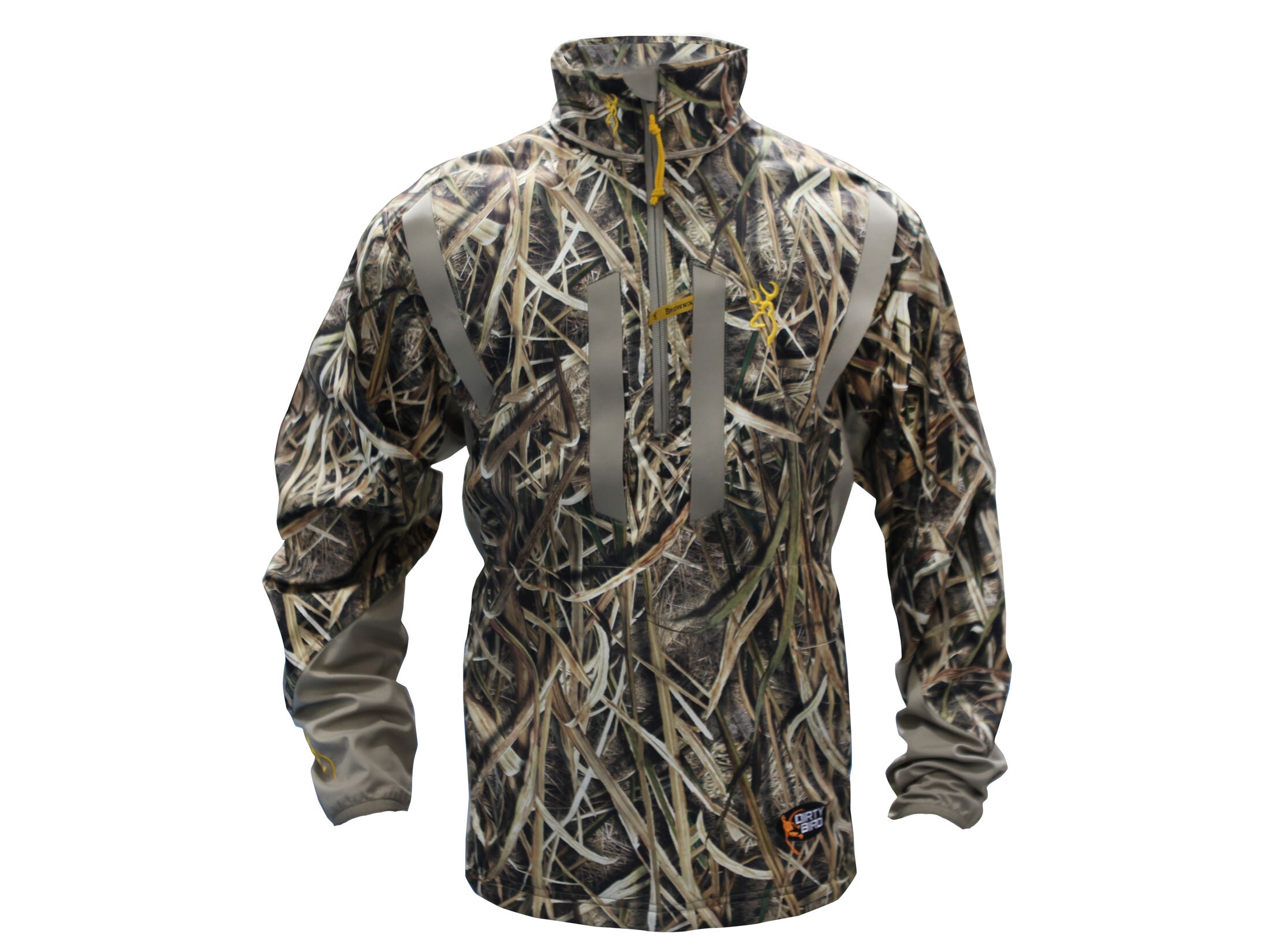 Browning Men's Dirty Bird Softshell Pullover Jacket Polyester Mossy