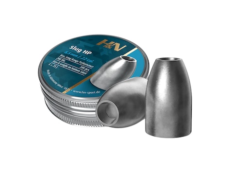 H&N Slug Air Gun Pellets 22 Cal 30 Grain 5.51mm Head-Size Hollow Point