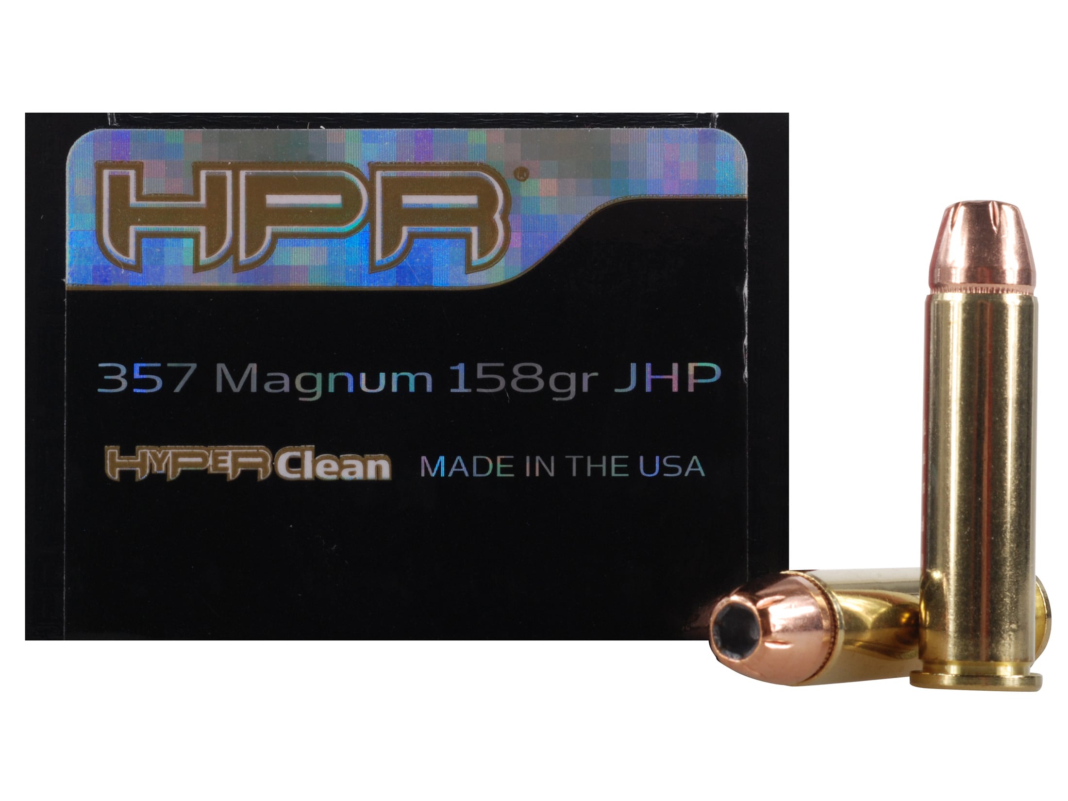 HPR Ammo HyperClean 357 Mag Ammo 158 Grain Hornady XTP Jacketed Hollow