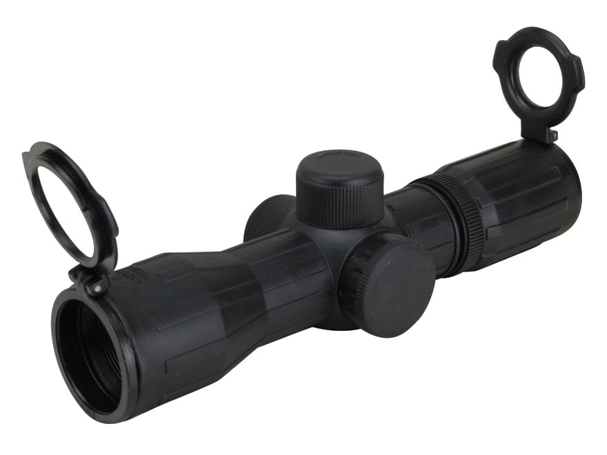NcStar Compact Rifle Scope 30mm Tube 4-4x 30mm Illuminated P4 Reticle