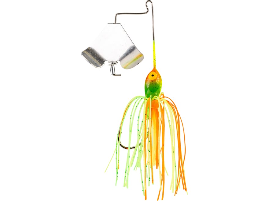 Strike King Mini Pro-Buzz Buzzbait 1/8oz White/Chart Silver