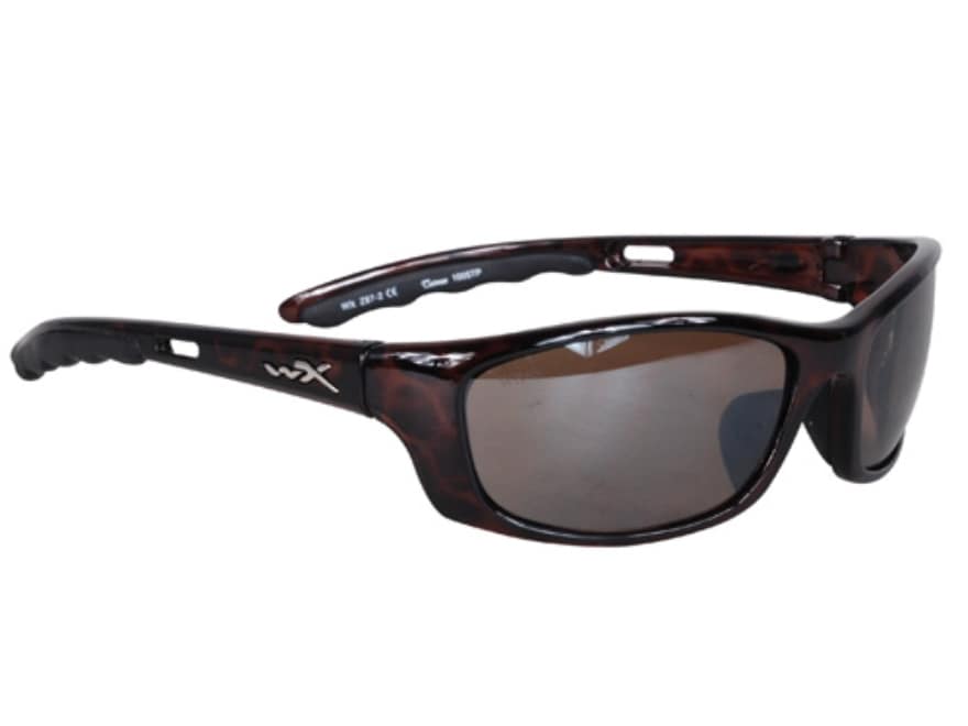 Wiley X P-17 Sunglasses Bronze Brown Flash Lens