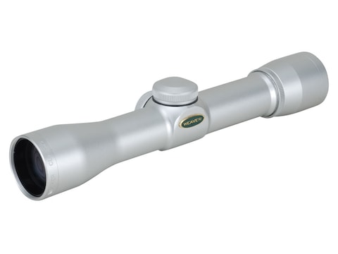 Weaver Classic Pistol Scope 2x 28mm Dual-X Reticle Silver