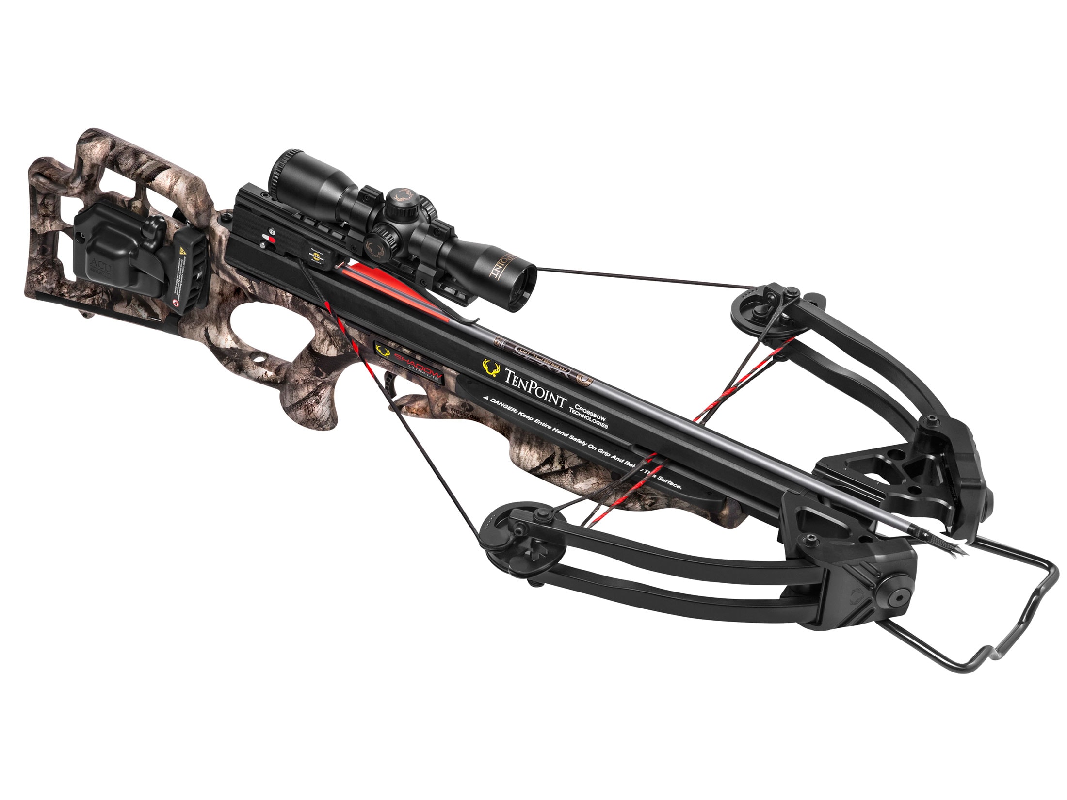 TenPoint Shadow Ultra-Lite Crossbow Package 3X Pro-View Scope ACUdraw