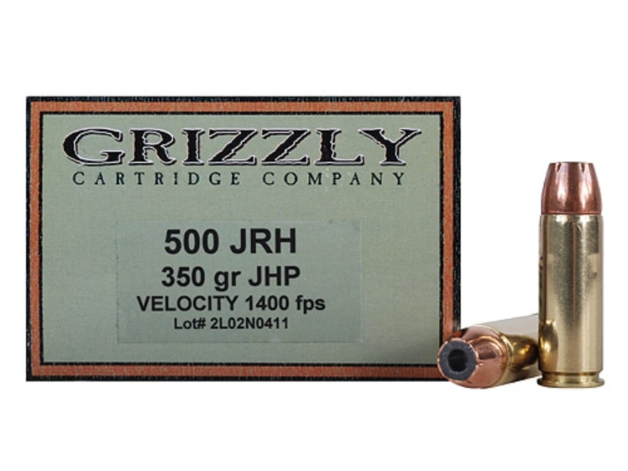Grizzly Cartridge 500 JRH Ammo 350 Grain Bonded Jacketed Hollow Point