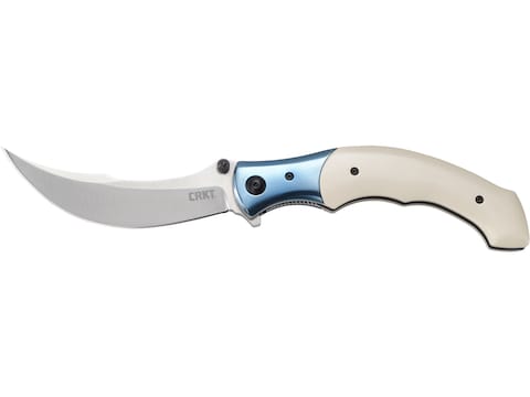 CRKT Ritual Folding Knife 4.37 Trailing Point 12C27 Sandvik Satin