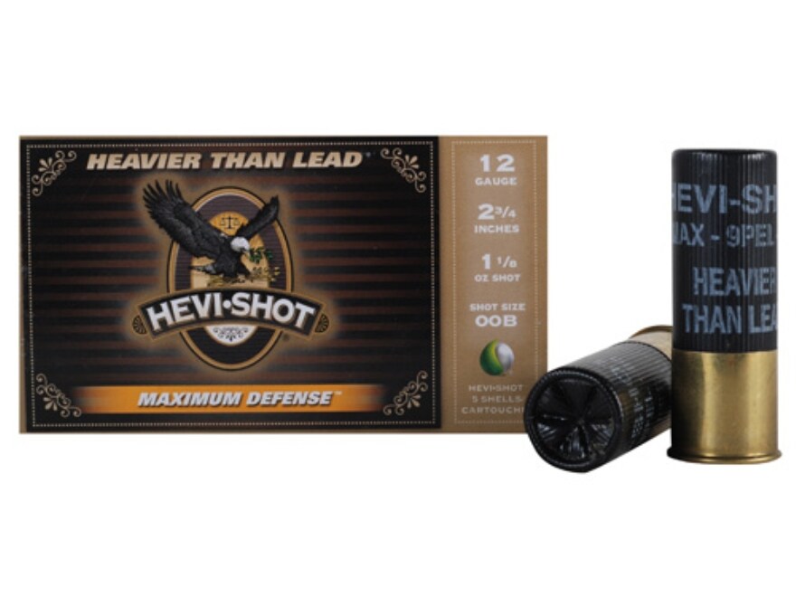 Hevi-Shot Maximum Defense Ammo 12 Ga 2-3/4 1-1/8oz 00 Buckshot