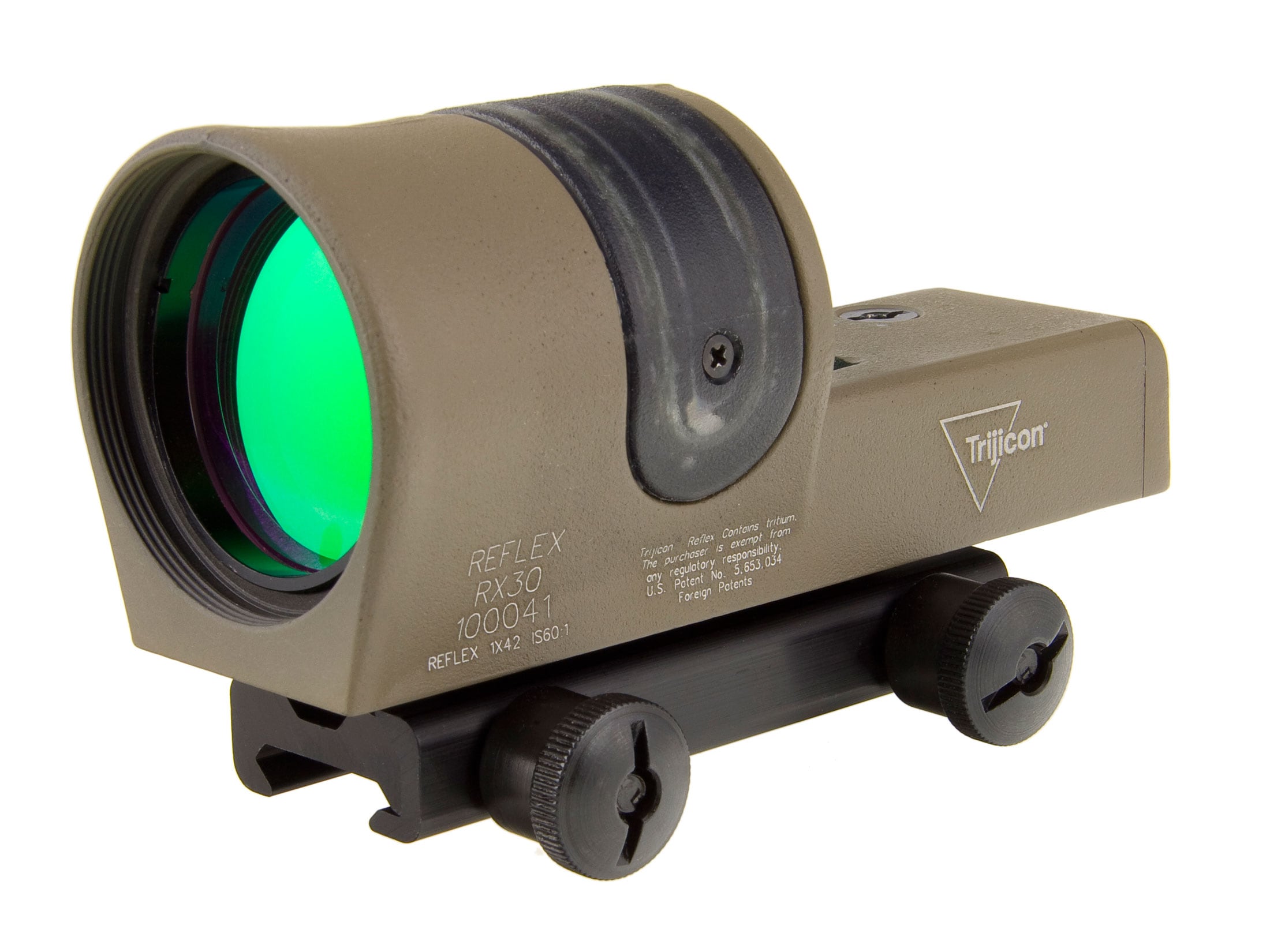 Trijicon RX30-C Reflex Sight 1x 42mm 6.5 MOA Dual-Illuminated Amber