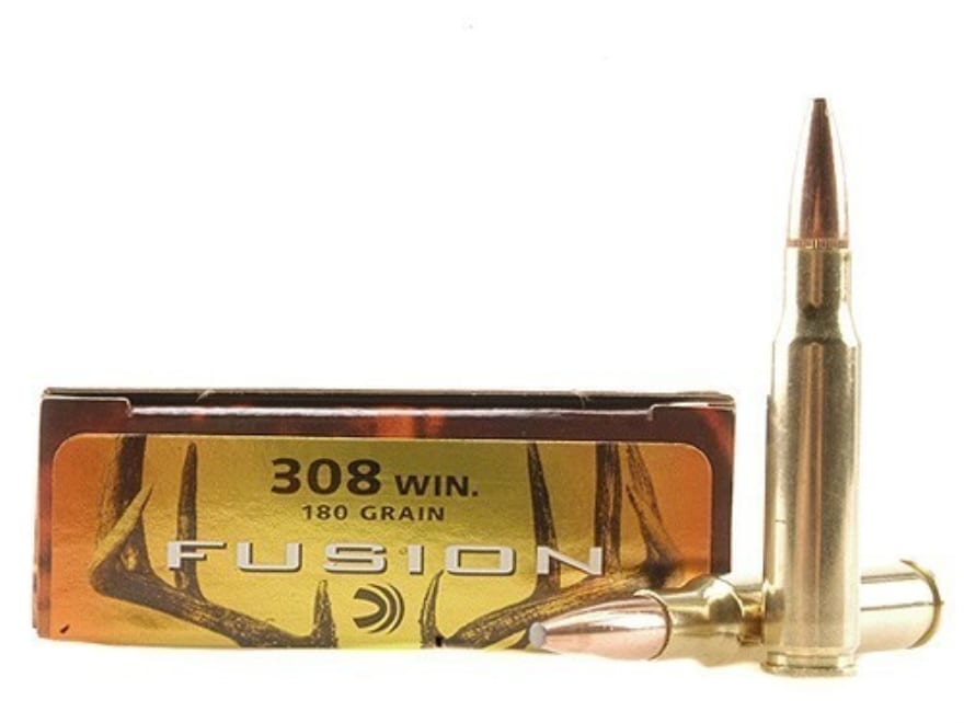Federal Factory Second Fusion 308 Winchester Ammo 180 Grain Bonded