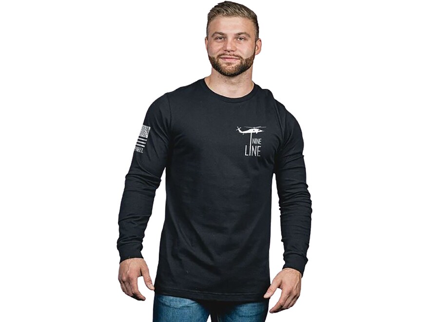 Nine Line Men's Pledge Long Sleeve T-Shirt Heavymetal XL