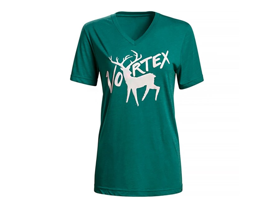 Vortex Optics Women's Teal Elk T-Shirt Short Sleeve Poly/Cotton/Rayon