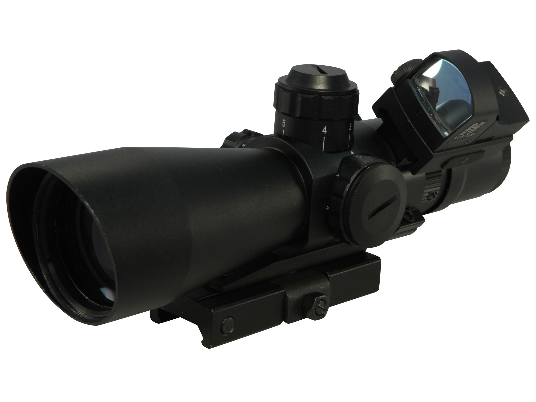 NcStar Mark 3 Compact Tactical Rifle Scope 3-9x 42mm Red or Green