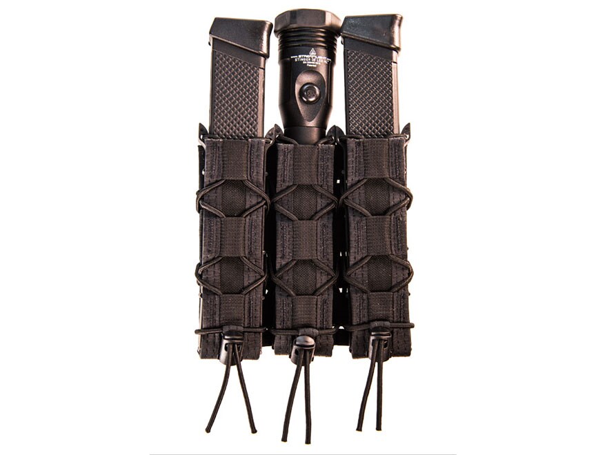 High Speed Gear Triple MOLLE Extended Pistol Shingle Mag Pouch Nylon
