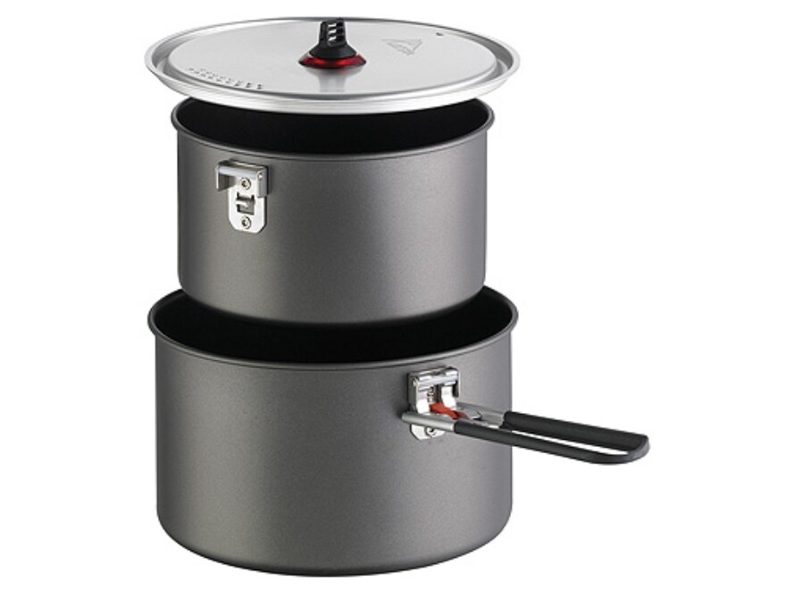 MSR Base 2 Pot Camp Cooking Set Aluminum