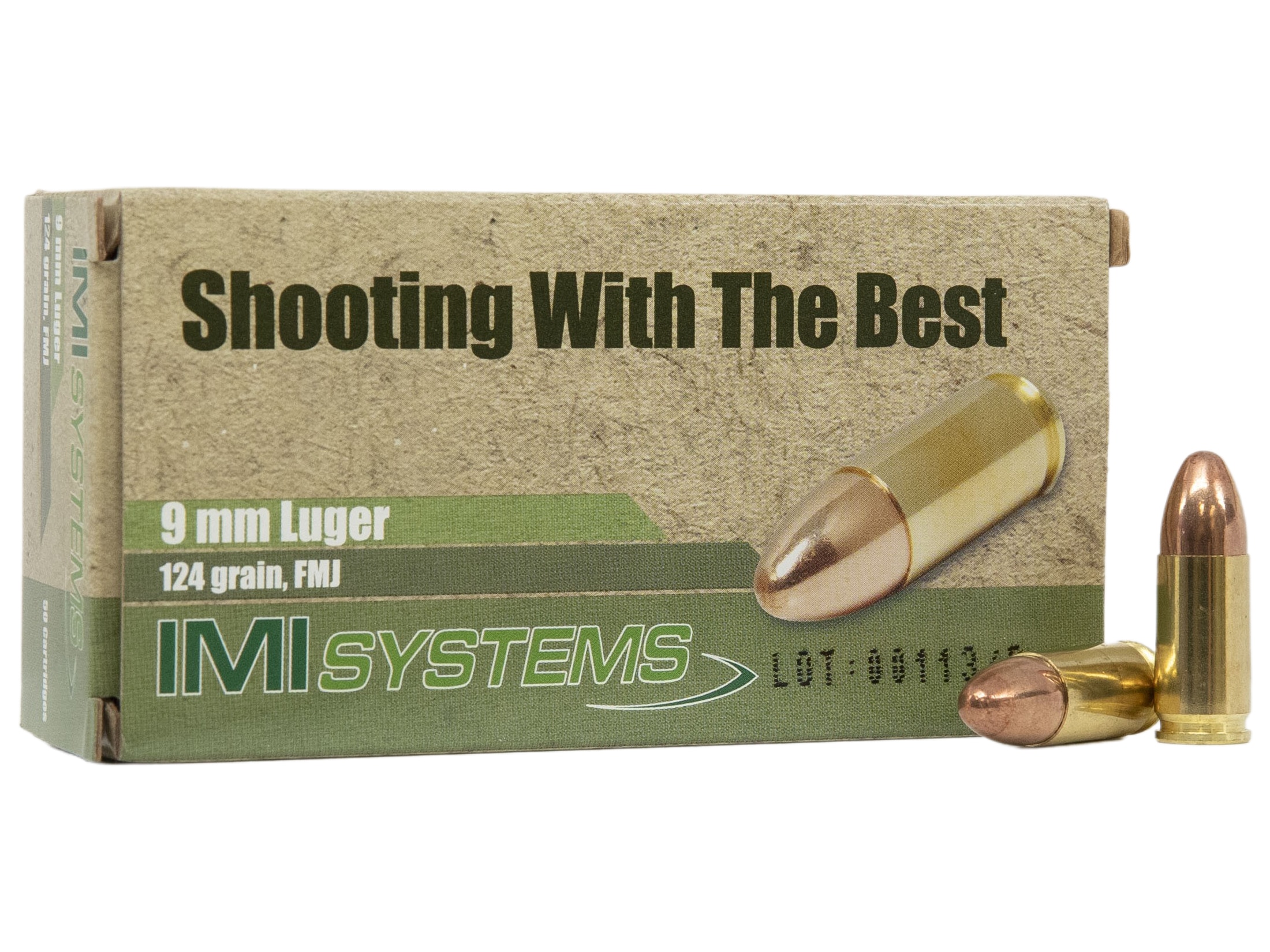 IMI 9mm Luger Ammo 124 Grain Full Metal Jacket Case of 1000 (20 Boxes