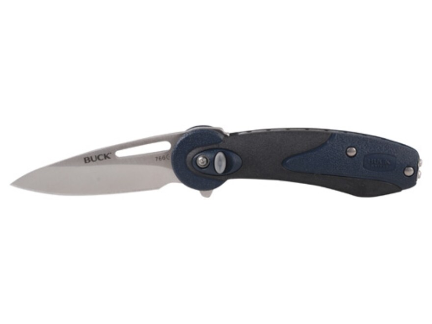 Buck 766 Revel Folding Knife 2.5 Drop Point 420HC SS Blade Glass