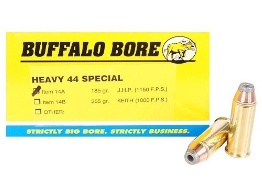 Buffalo Bore Ammo 44 Special 180 Grain Jacketed Hollow Point Box of 20