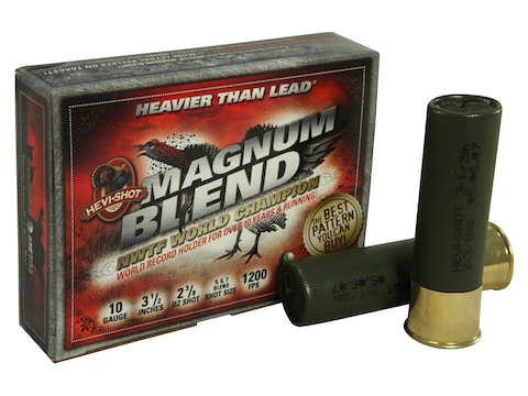 Hevi-Shot Mag Blend Turkey Ammo 10 Ga 3-1/2 2-3/8oz #5 #6 #7 Hevi-Shot