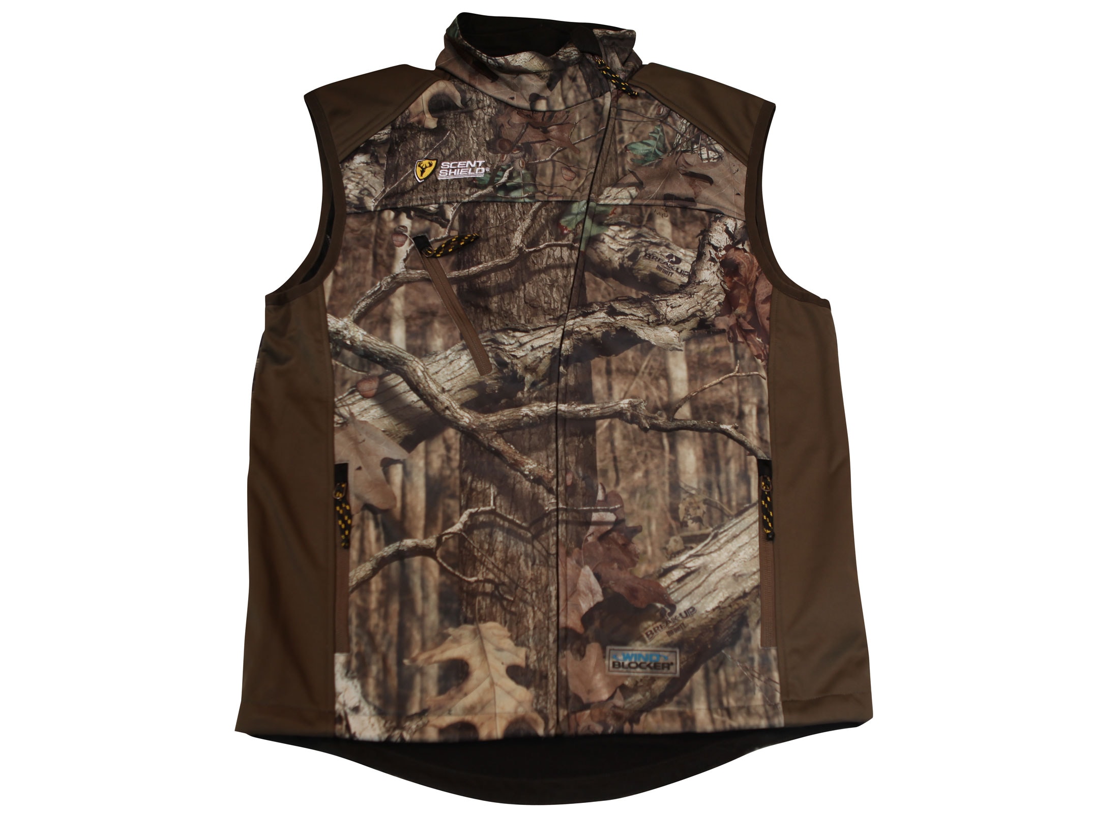 ScentBlocker Men's Windblocker Vest Polyester Brown Mossy Oak Break-Up