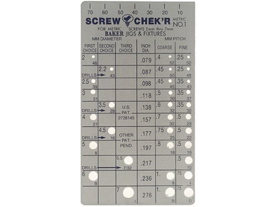 Baker Screw Check'r Metric