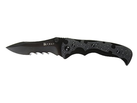 CRKT Mini My Tighe Folding Knife 3 5Cr15MoV Serrated SS Blade Zytel
