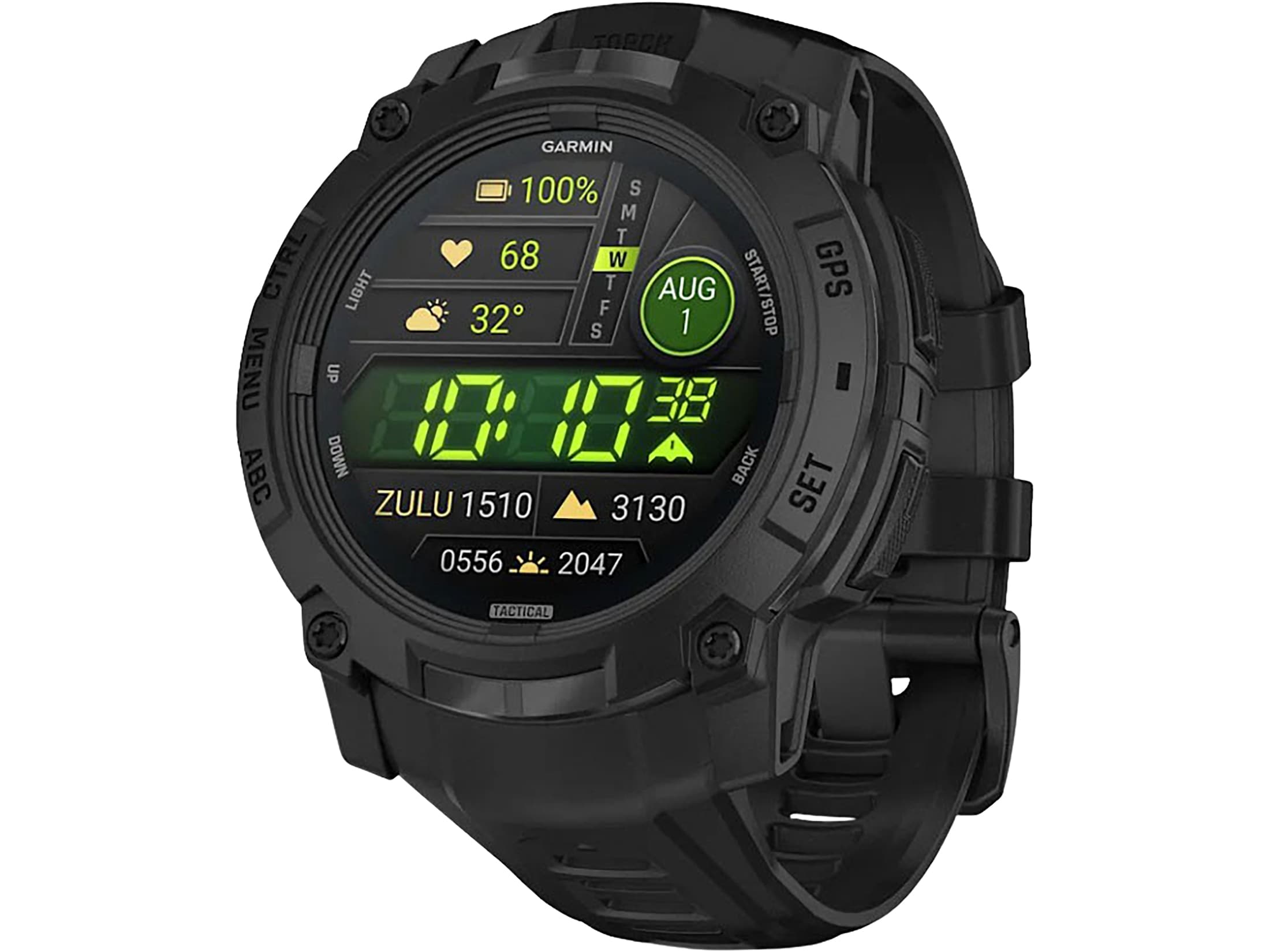 Garmin Instinct 3 50mm AMOLED Tactical Watch Black/Black