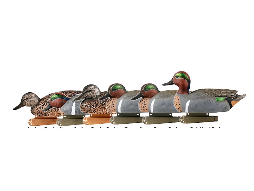GHG Pro-Grade Green-Winged Teal Duck Decoy 6PK