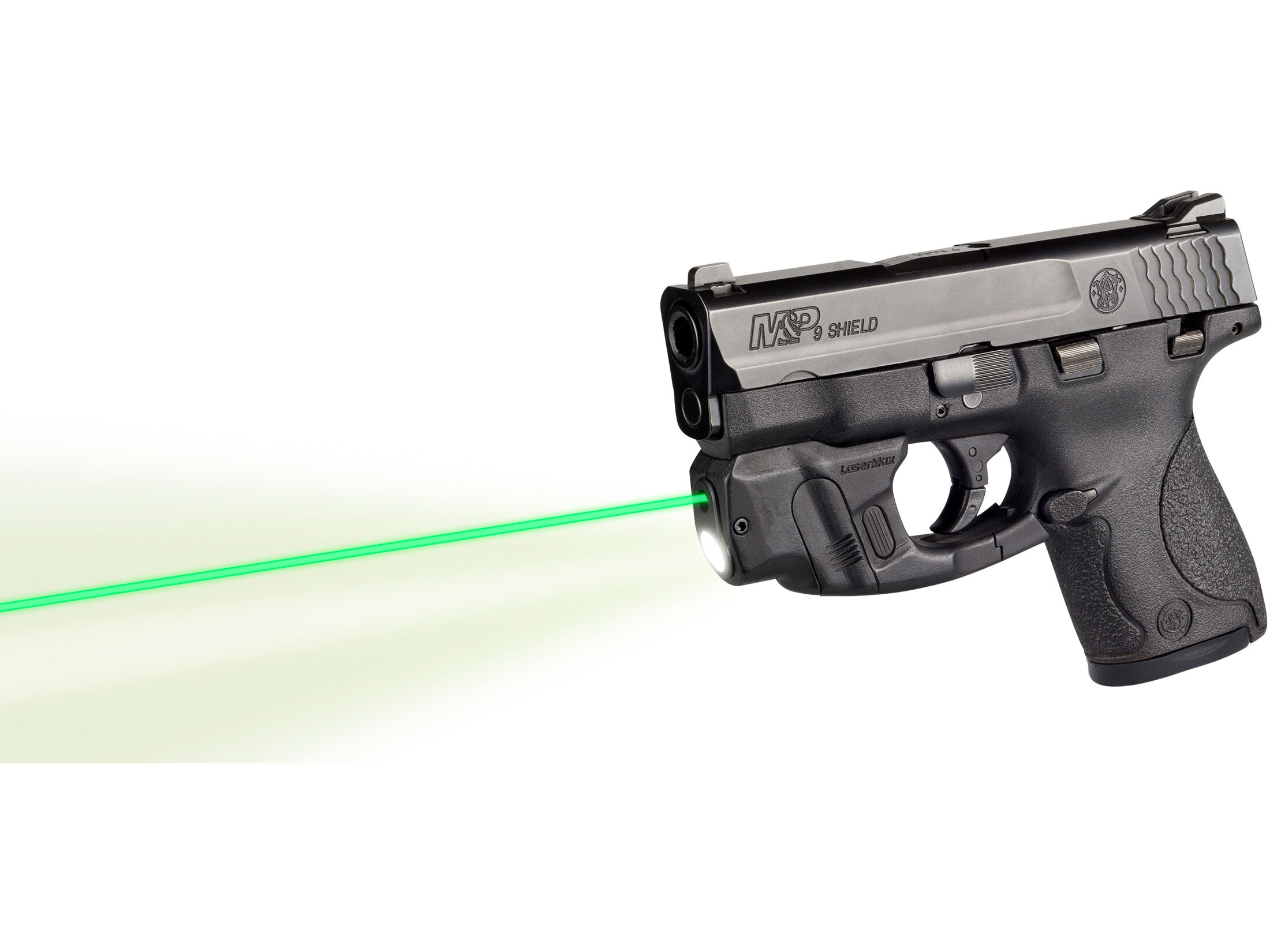 LaserMax CenterFire Weapon Light Mint Green LED Red Laser Sight