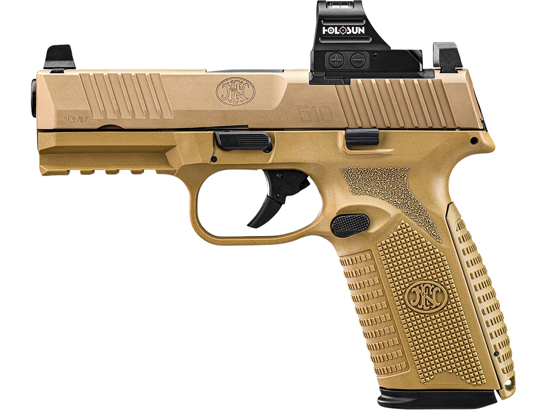 FN 510 MRD 10mm Auto Pistol 4.1 Barrel 10+1-Round Black Holosun 407C