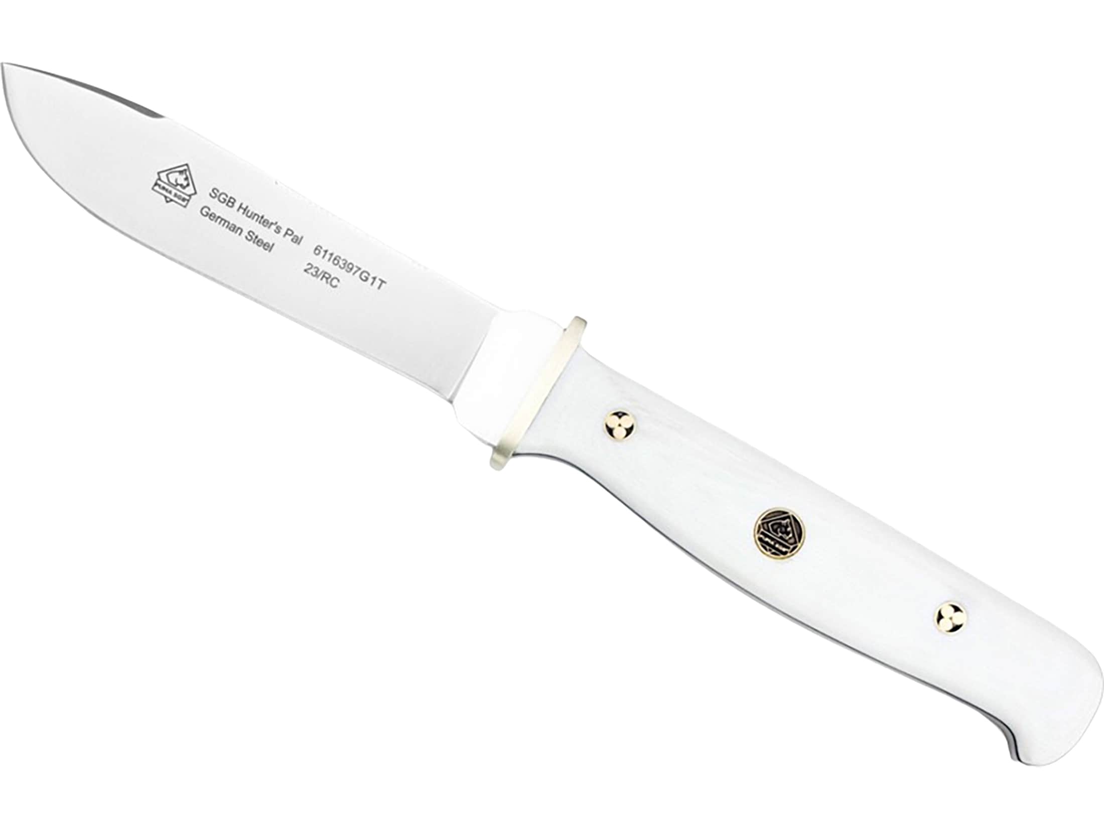 PUMA SGB Hunter's Pal Fixed Blade Knife 4 Drop Point DIN 1.4116 Satin