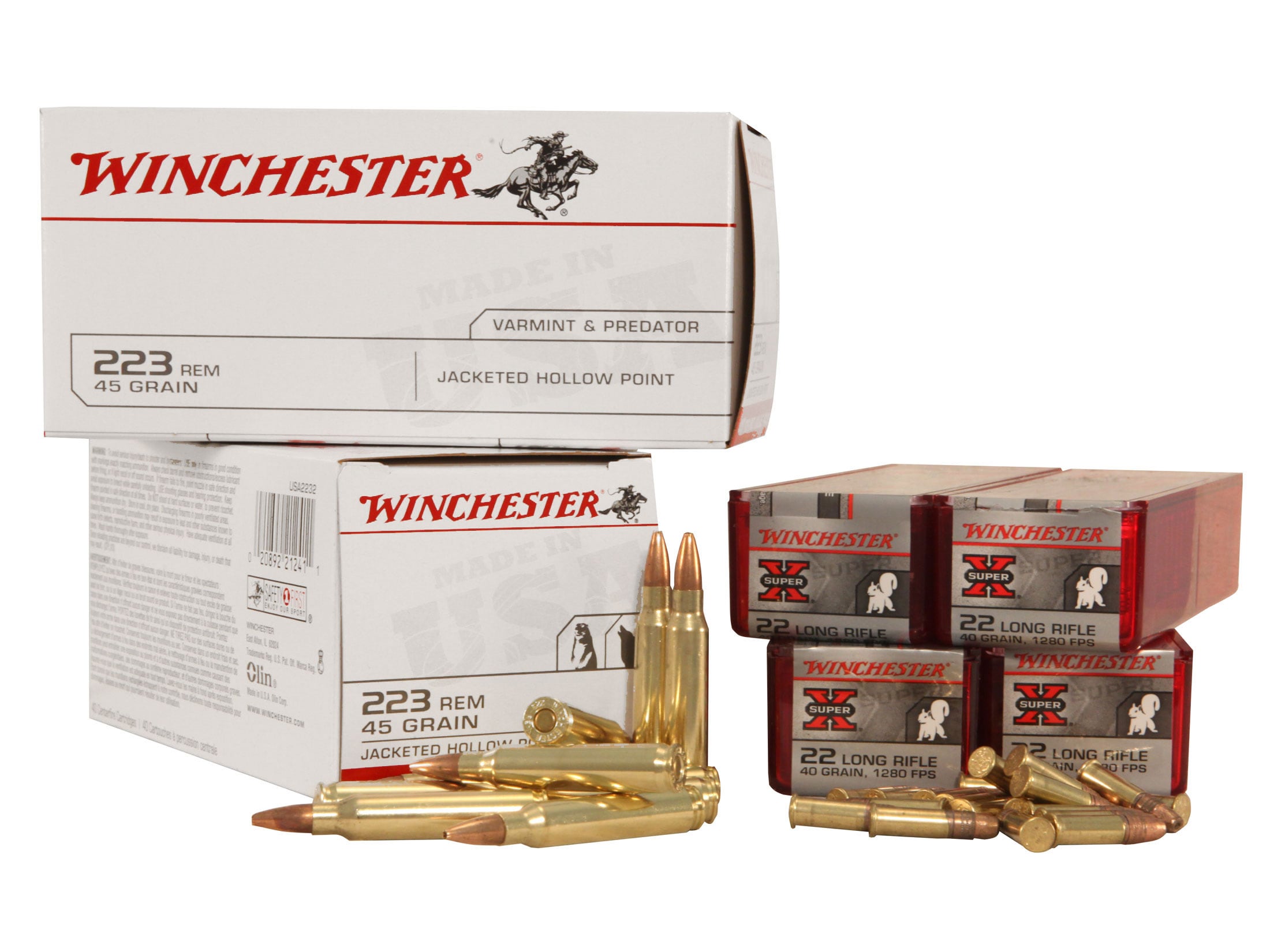 Winchester Varmint Shooter's Pack 22LR Ammo 40 Grain Hollow Point 223