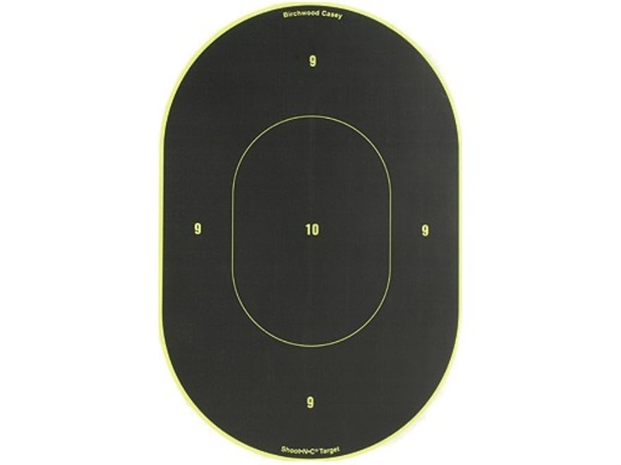 Birchwood Casey Shoot-N-C Targets 9 Oval 5PK 100 Pasters