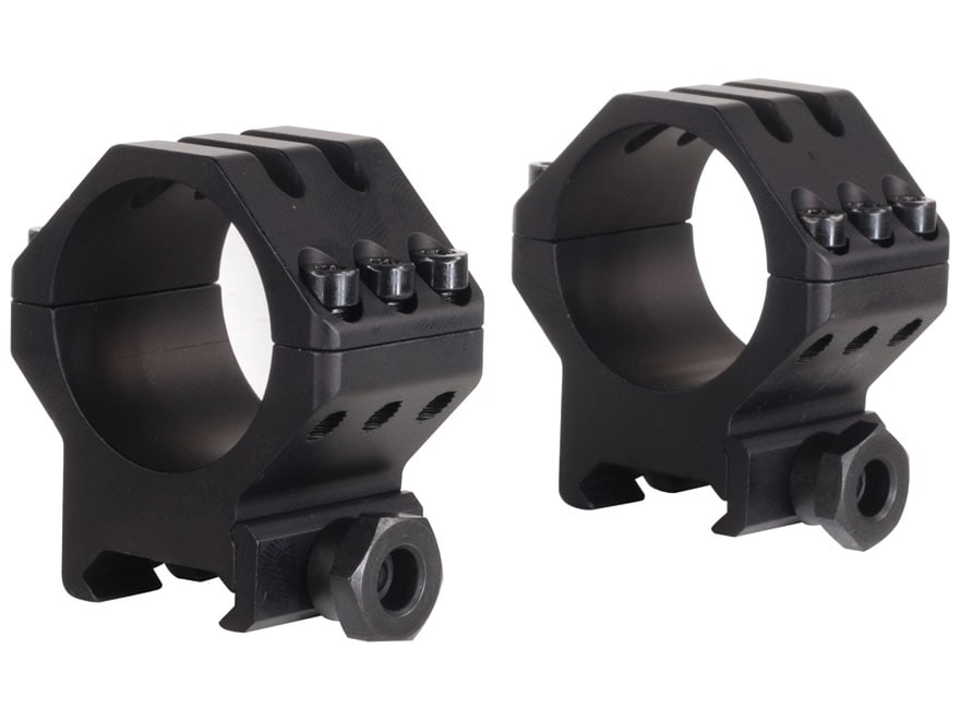 Weaver Tactical 6 Hole Picatinny 1 Scope Rings Matte Black