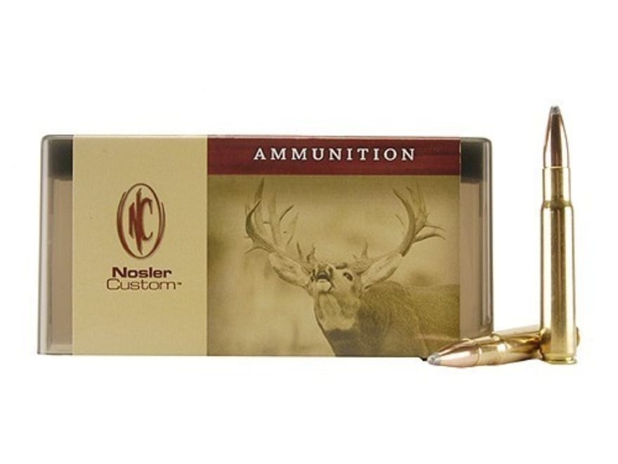 Nosler Custom 338-06 A-Square Ammo 250 Grain Nosler Partition Jacketed