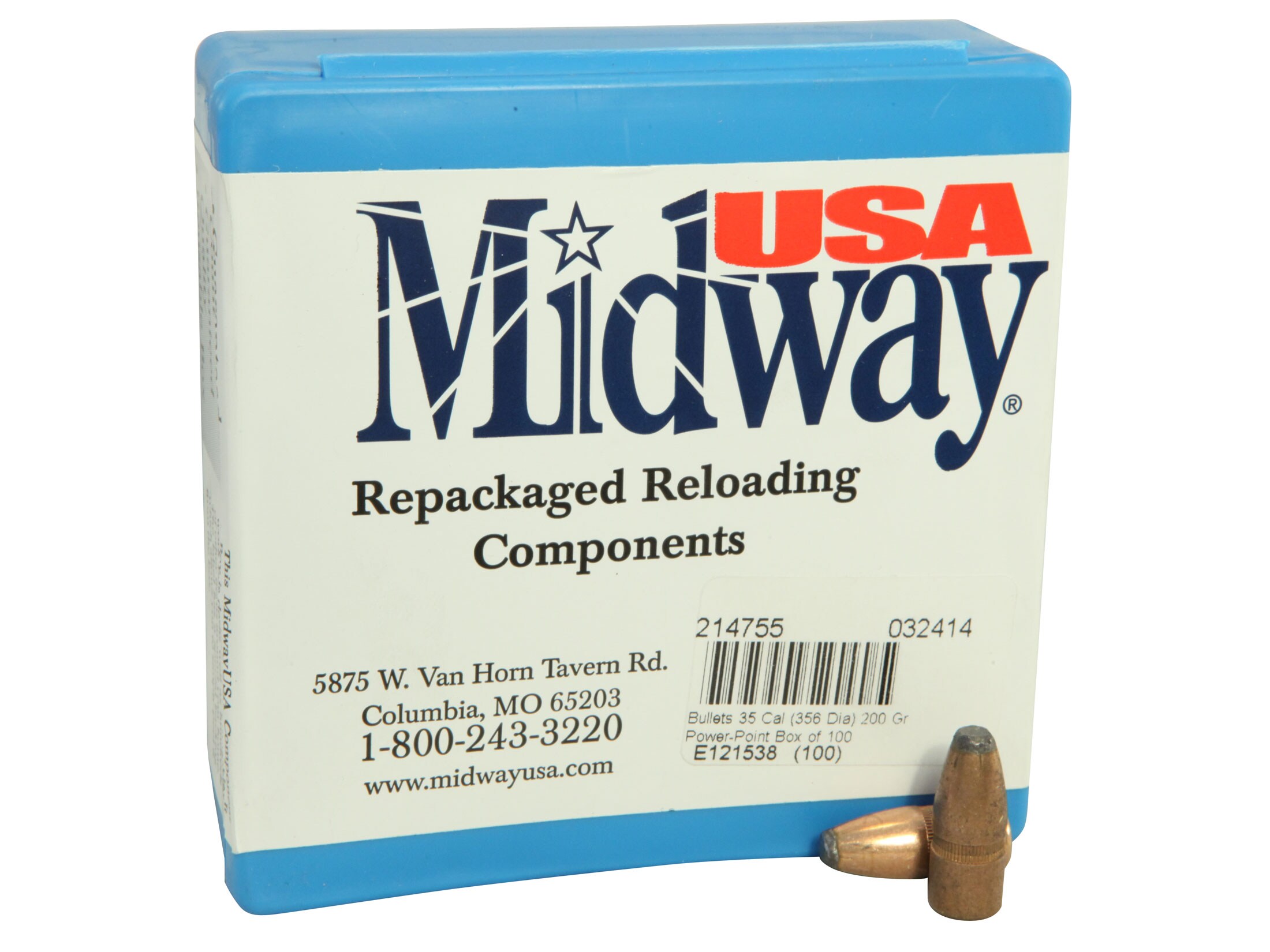 Winchester Bullets 35 Cal (356 Diameter) 200 Grain Power-Point Box of