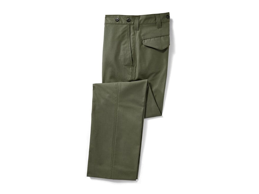 Filson Men's Dry Shelter Cloth Pants Cotton Otter Green 34 Waist
