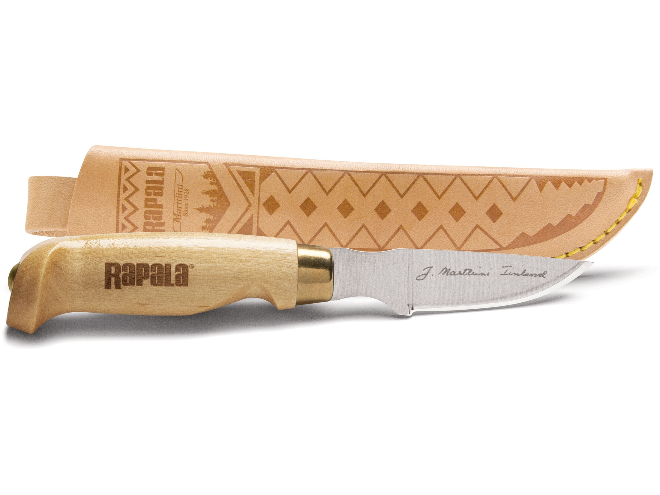 Rapala Classic Birch Fixed Blade Hunting Knife 3.5 Caping SS Blade