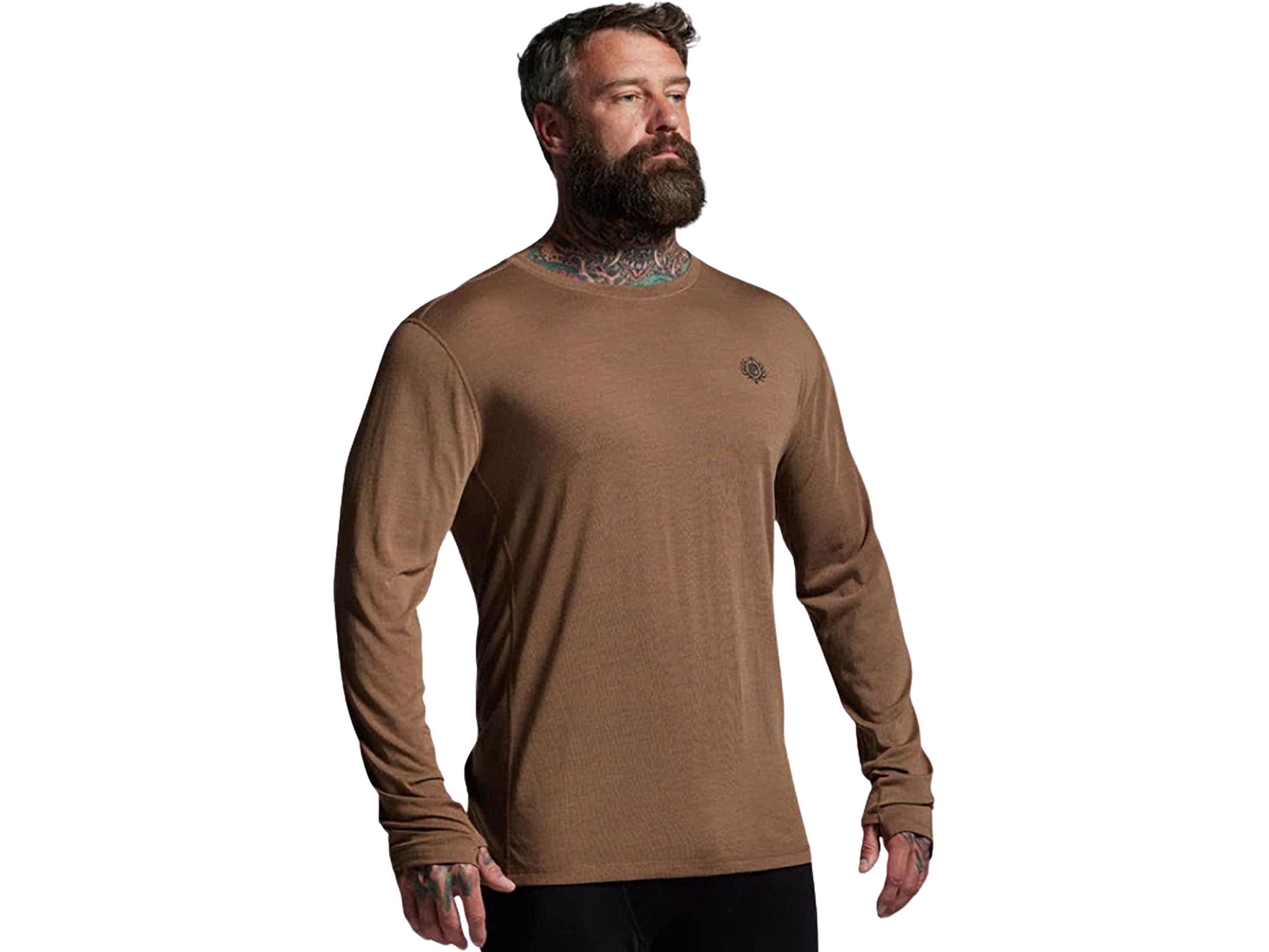 Born Primitive Men's Ridgeline 165 Long Sleeve Base Layer Shirt Coyote