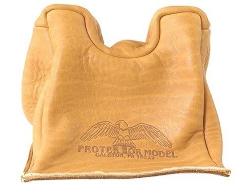 Protektor Standard Front Shooting Rest Bag Leather Tan Unfilled