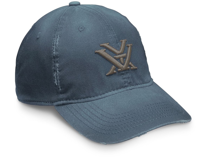 Vortex Optics Men's Distressed Logo Cap Cotton Navy