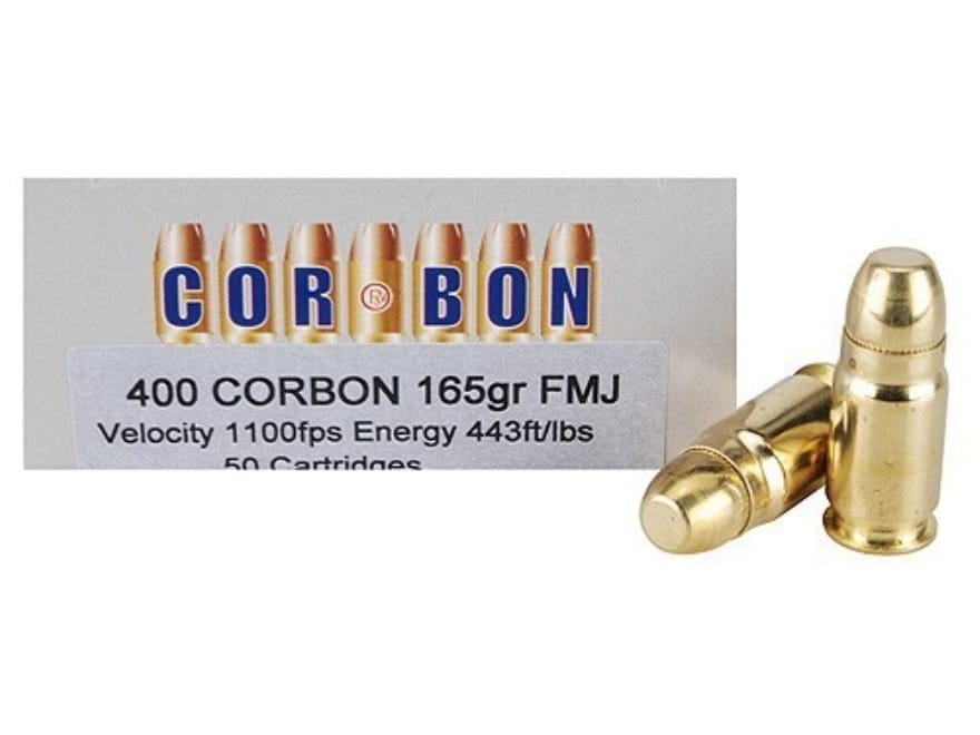 Cor-Bon Performance Match Ammo 400 Cor-Bon 165 Grain Full Metal Jacket