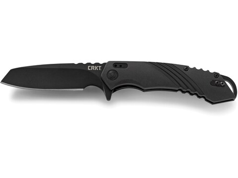 CRKT Directive Folding Knife 3.61 Black Tanto Point 8Cr14MoV SS Blade