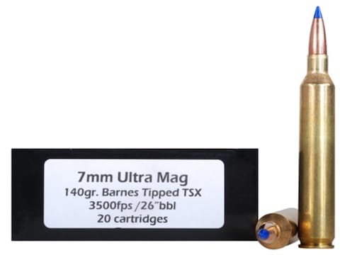 DoubleTap Ammo 7mm Remington Ultra Mag 140 Grain Barnes TTSX Polymer