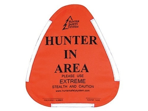 Hunter Safety System Hunter Warning Sign Blaze Orange