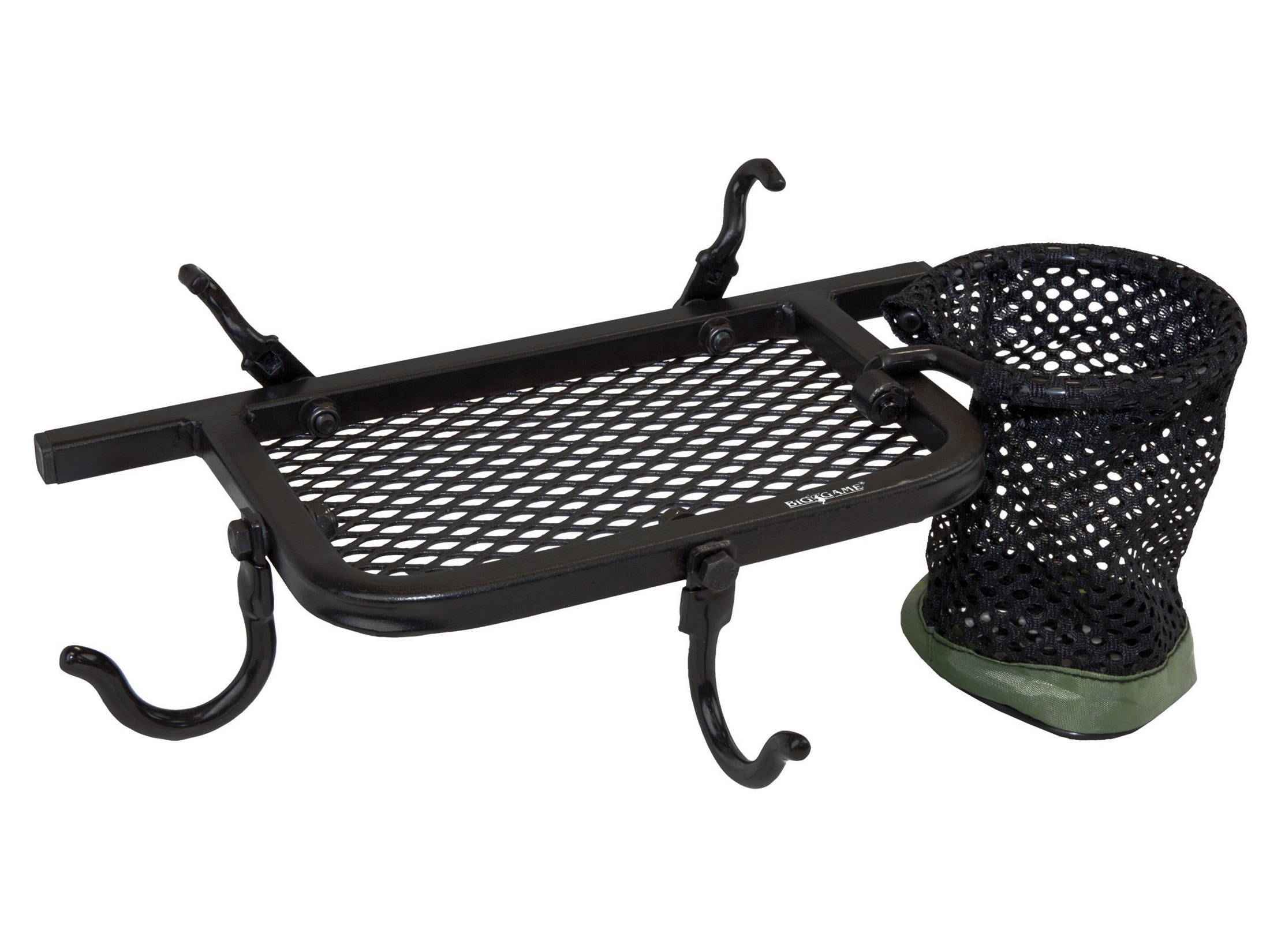 Big Game Hub-Style Ground Blind Organizer Steel Black